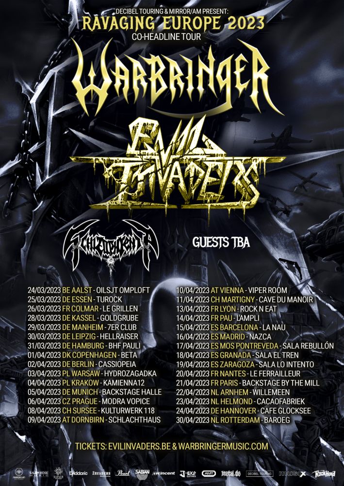 EVIL INVADERS & WARBRINGER kommen gemeinsam auf Ravaging Europe Tour ...