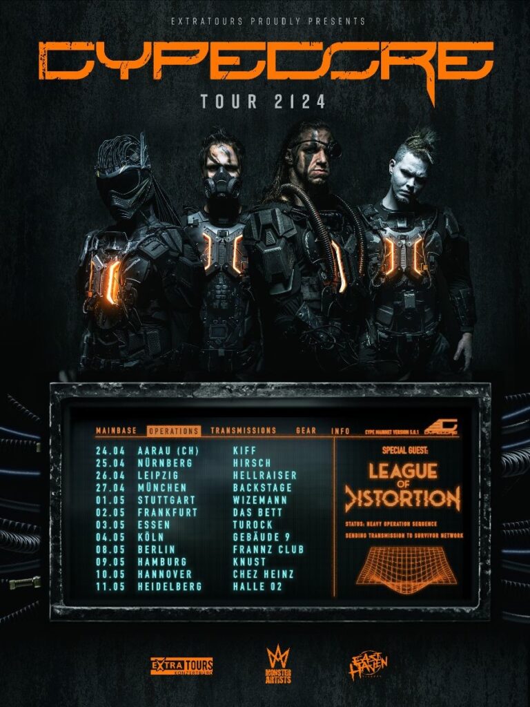 CYPECORE: Sind auf Tour im April 2024 in Deutschland/Schweiz! - MY REVELATIONS