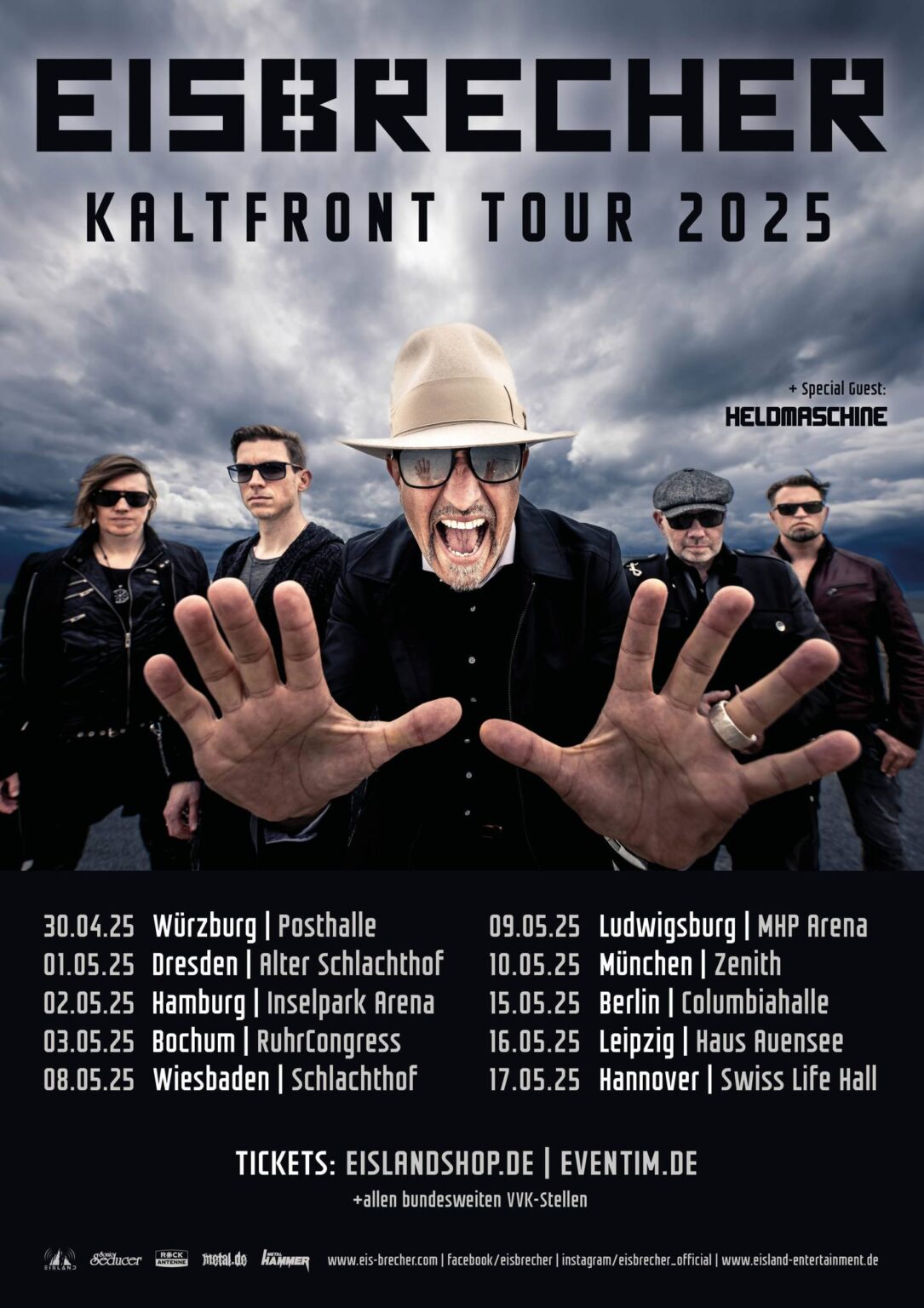 EISBRECHER: Begeben sich 2025 auf "Kaltfront Tour" - MY REVELATIONS